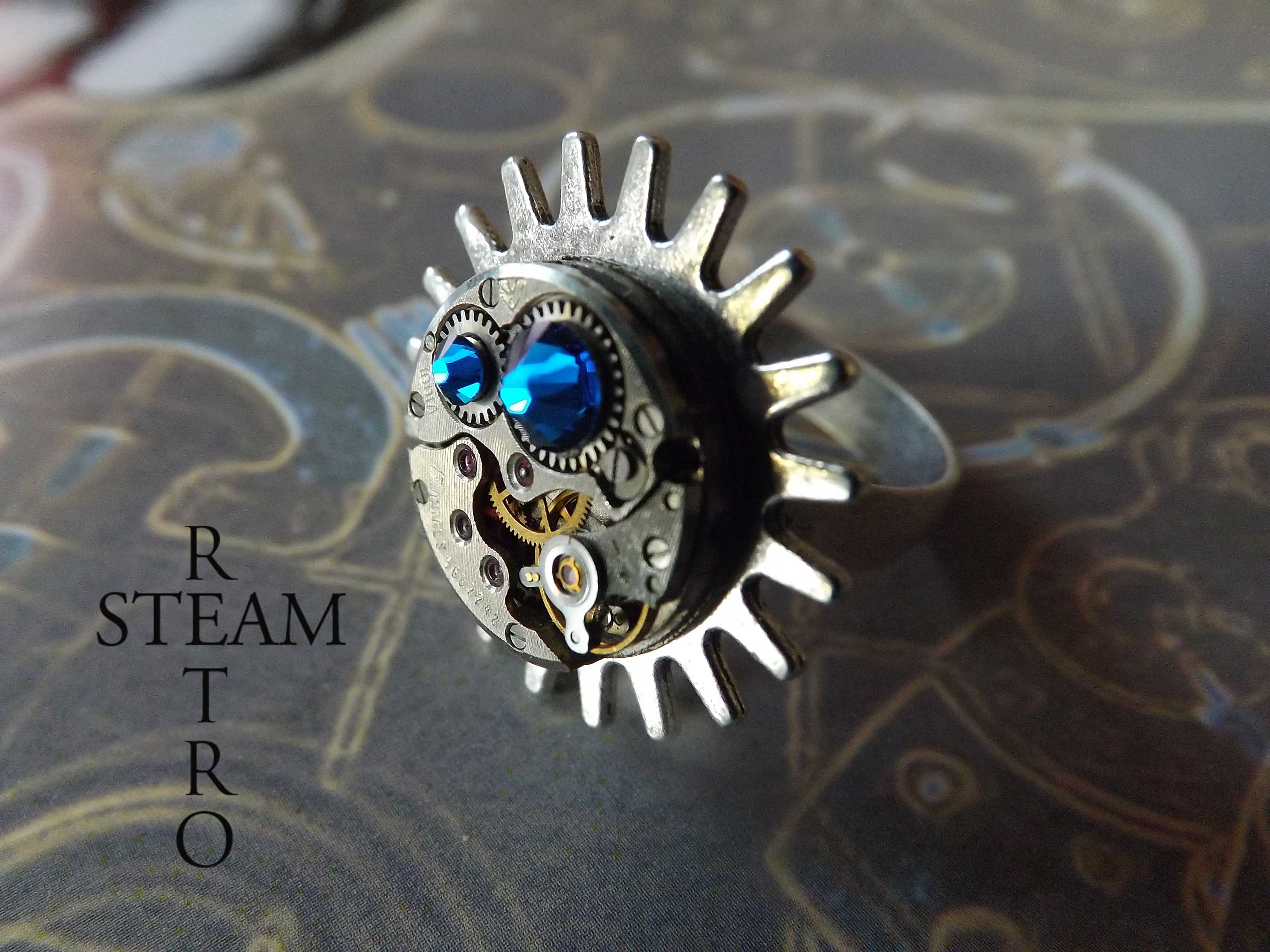 Oceans Rising Steampunk Ring - Steampunk Jewelry By Steamretro on Luulla
